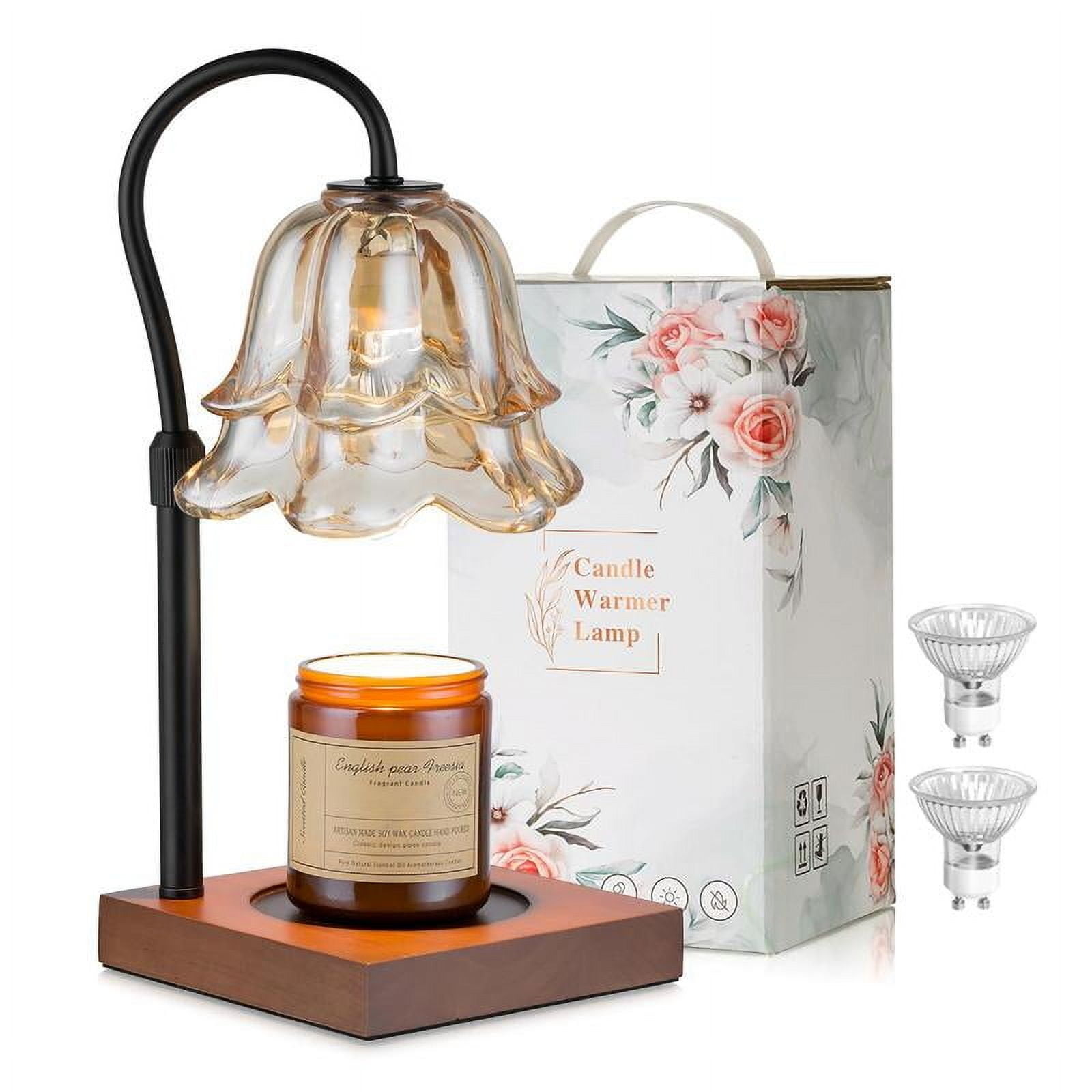 Flower Candle Warmer Lamp with Timer: Mother's Day Gift for Mom, Table ...