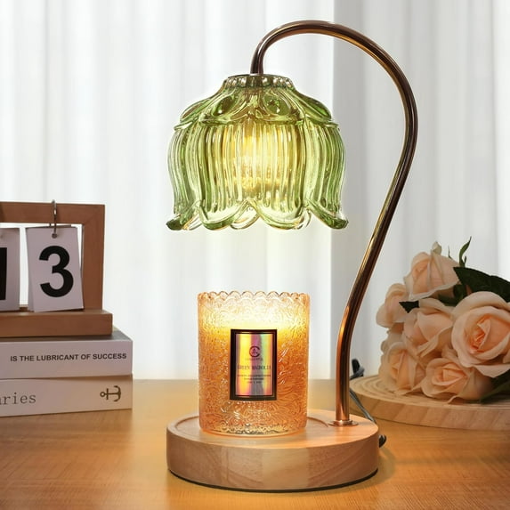 Flower Candle Warmer Lamp with Timer & Dimmer - Fits All Jar Scented ...