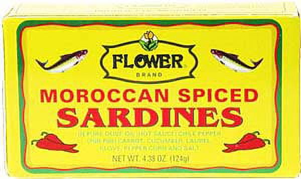 Flower Canned Moroccan Spiced Sardines, 4.35 Oz, 50 Ct - Walmart.com