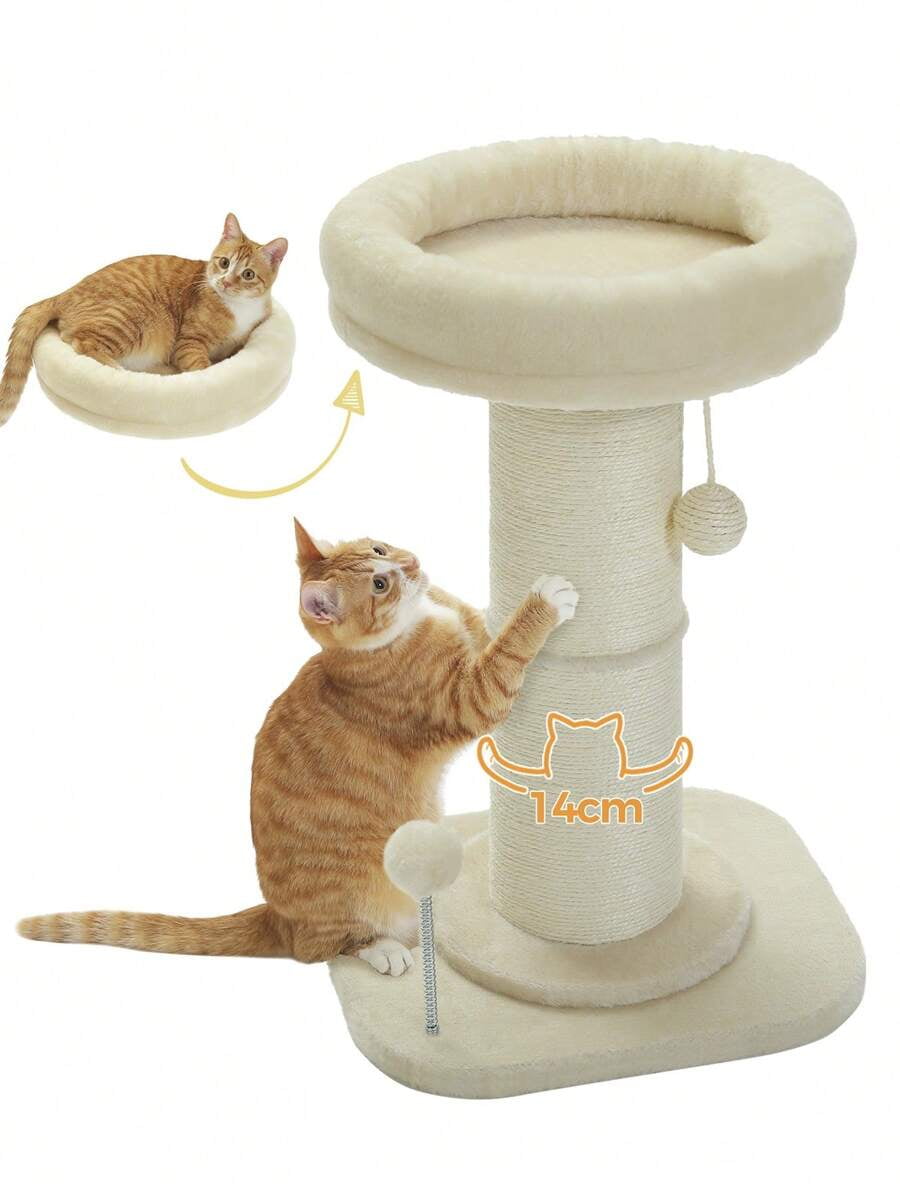 Flower Cat Scratching Post, Small Cat Tree, Tall Cat Scratcher For ...