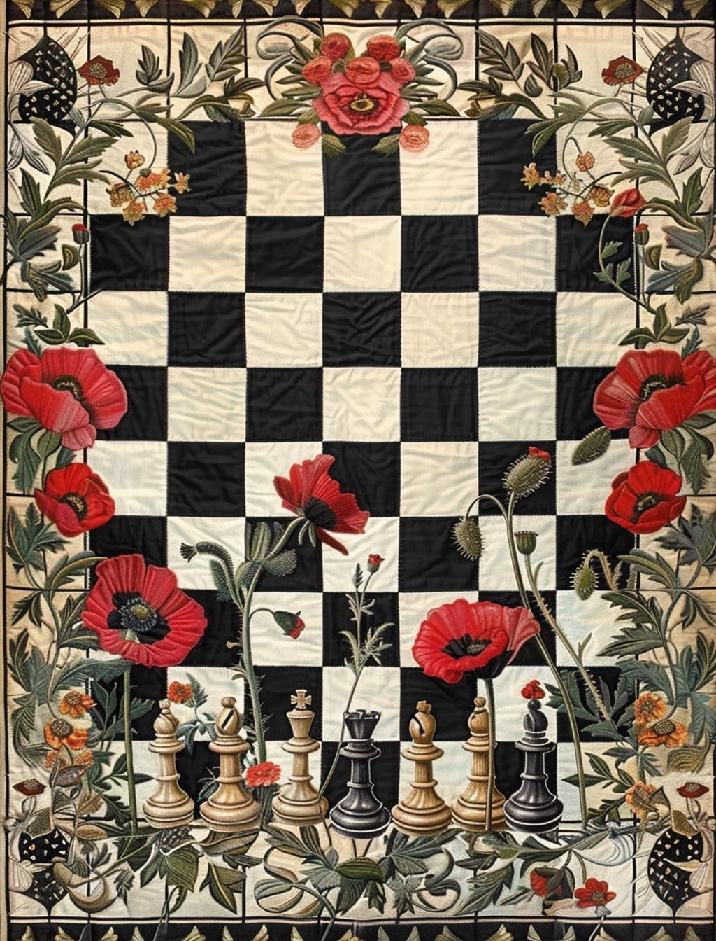 Flower Chess 500 Pieces Puzzle for Adults Educational Intellectual ...