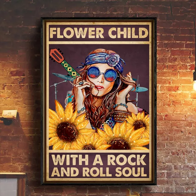 Flower Child With A Rock And Roll Soul Hippie Sunflower Hipster Gypsy ...
