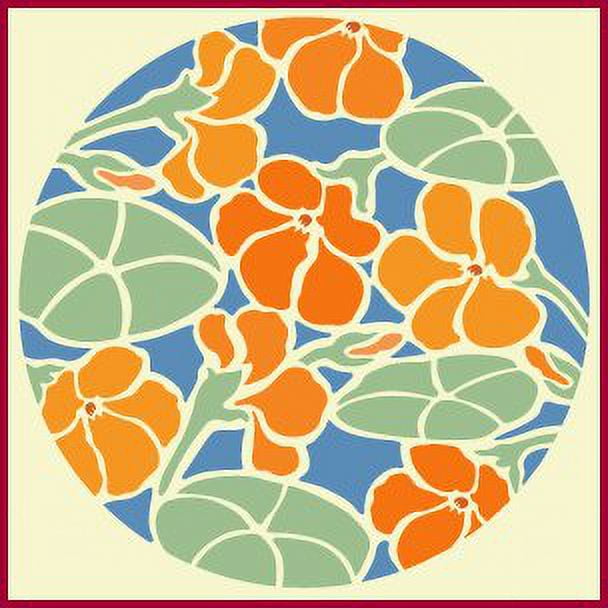 Flower Circle 7 Stencil - 11"x11" Mandala Round Stencil Circle Stencil ...