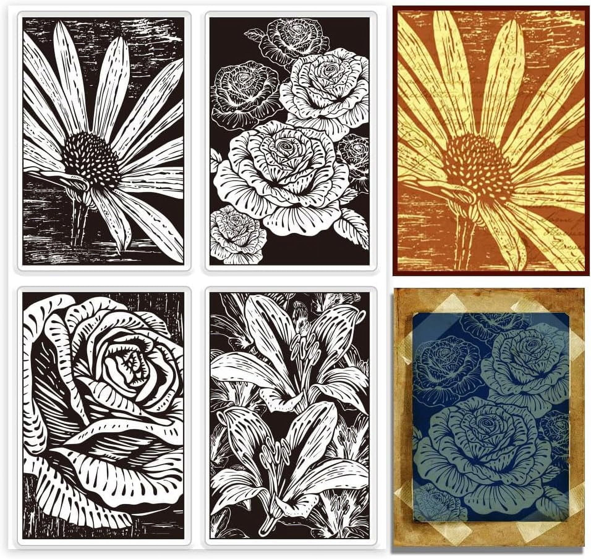 Flower Clear Stamps for Card Making Flower Clear Rubber Stamps Plants ...