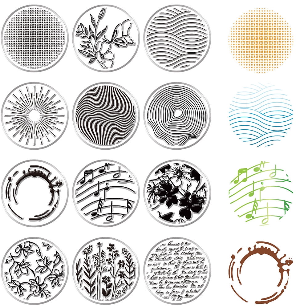 Flower Clear Stamps Decorative Design Phonetic Symbol Reusable ...