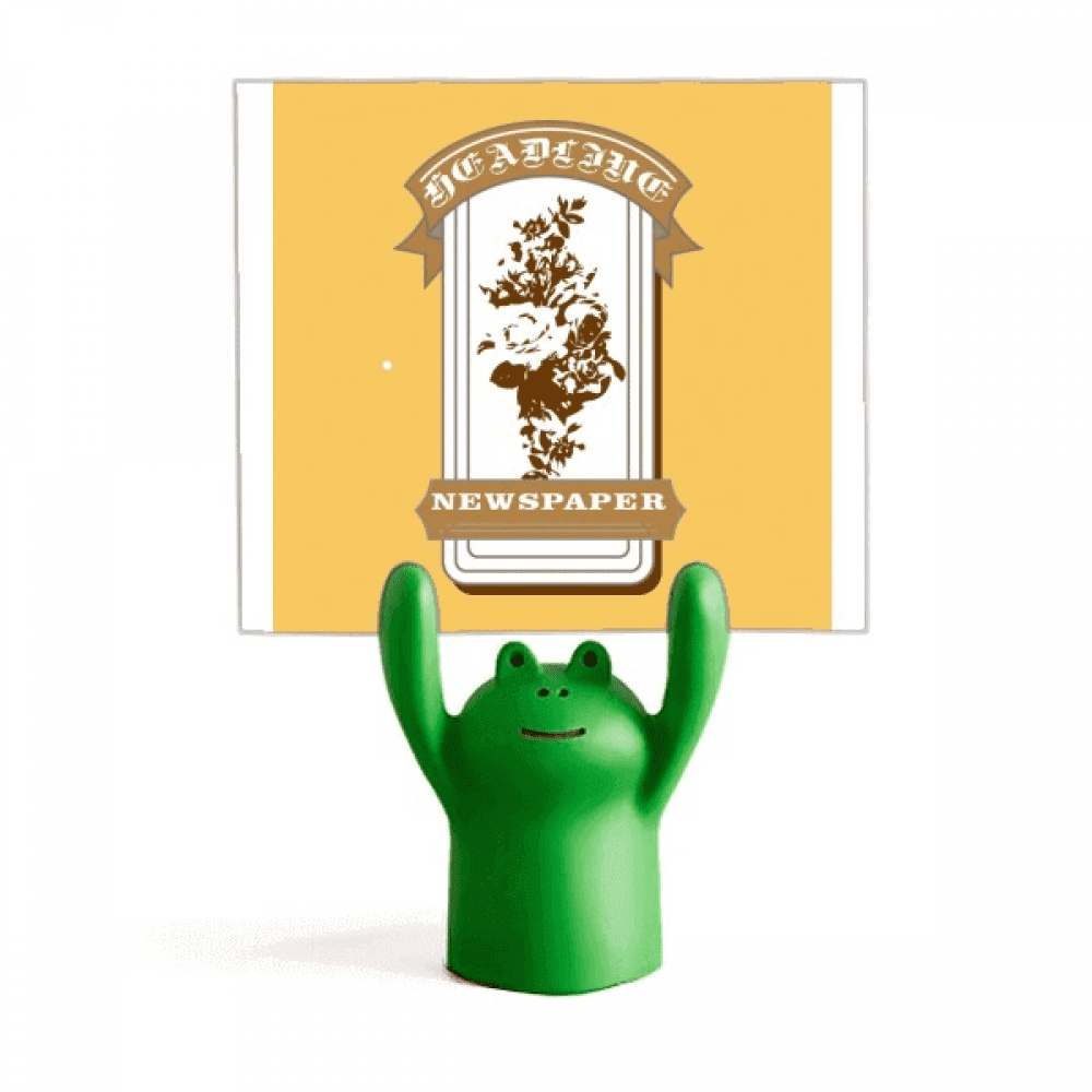 Flower Cluster Newspaper Brand Ribbon Memo Holder Cartoon Animal Frog ...