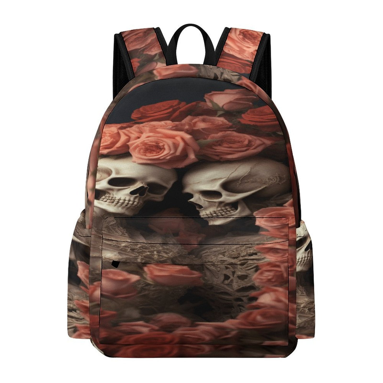 Flower Cluster Skull Backpack Teenagers Student School Bags Laptop ...