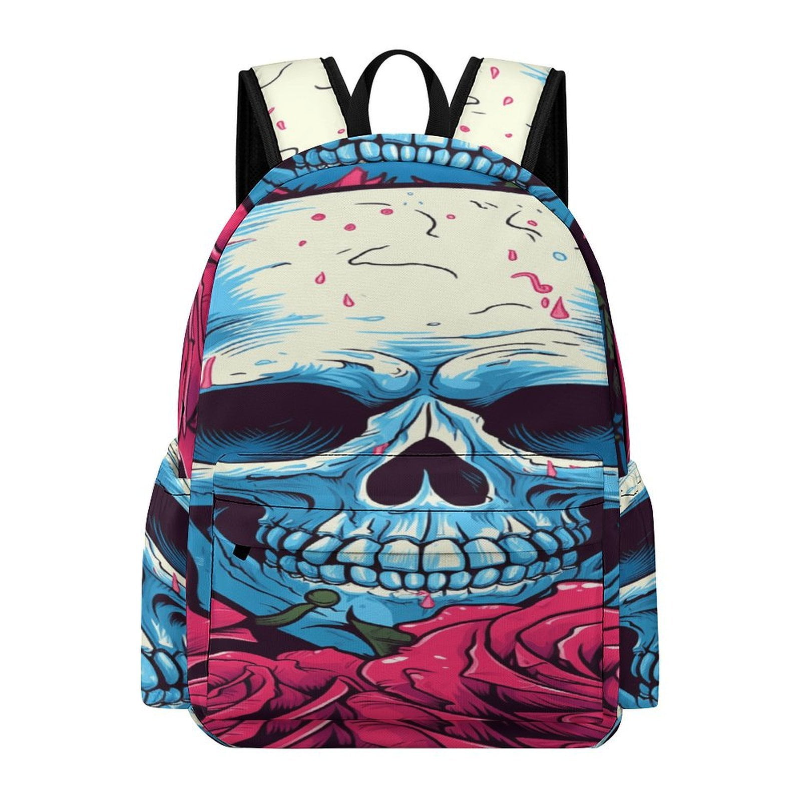 Flower Cluster Skull Backpacks Teenager Bookbag Students School Bags ...