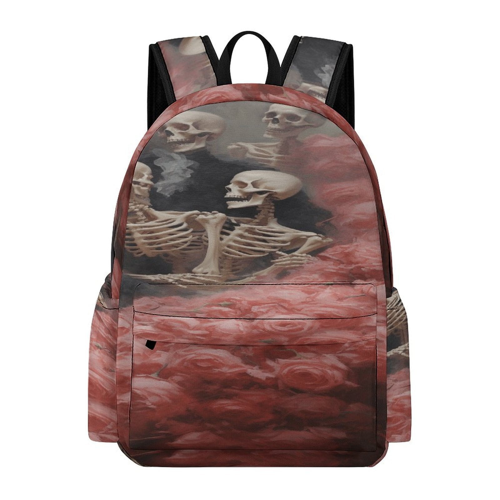 Flower Cluster Skull Backpacks Teenager Bookbag Students School Bags Travel Rucksack Shoulder ...