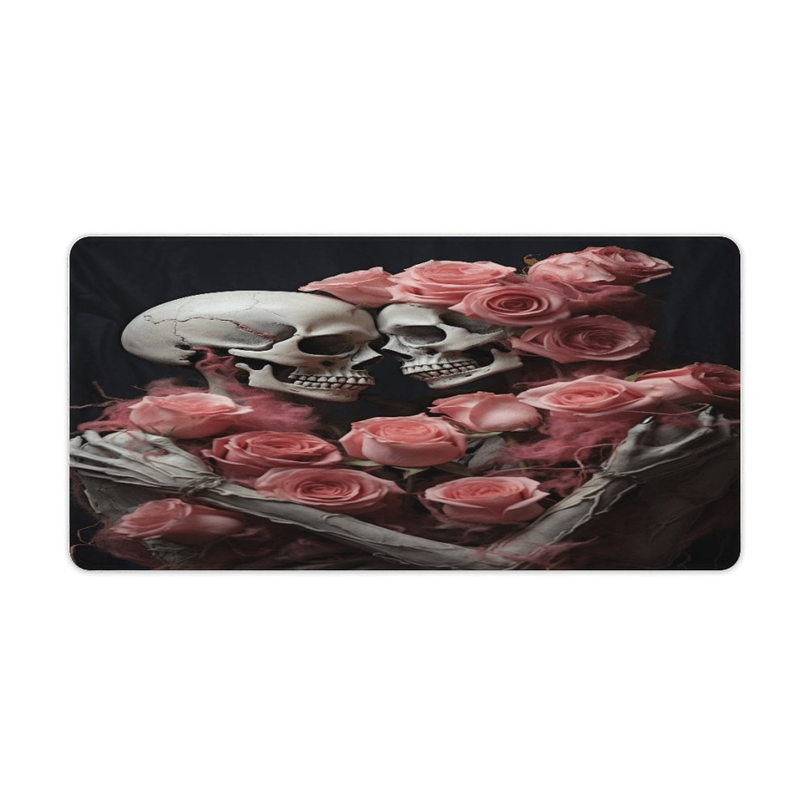 Flower Cluster Skull Mouse Pad Playmat Office Non-Slip Computer Table ...