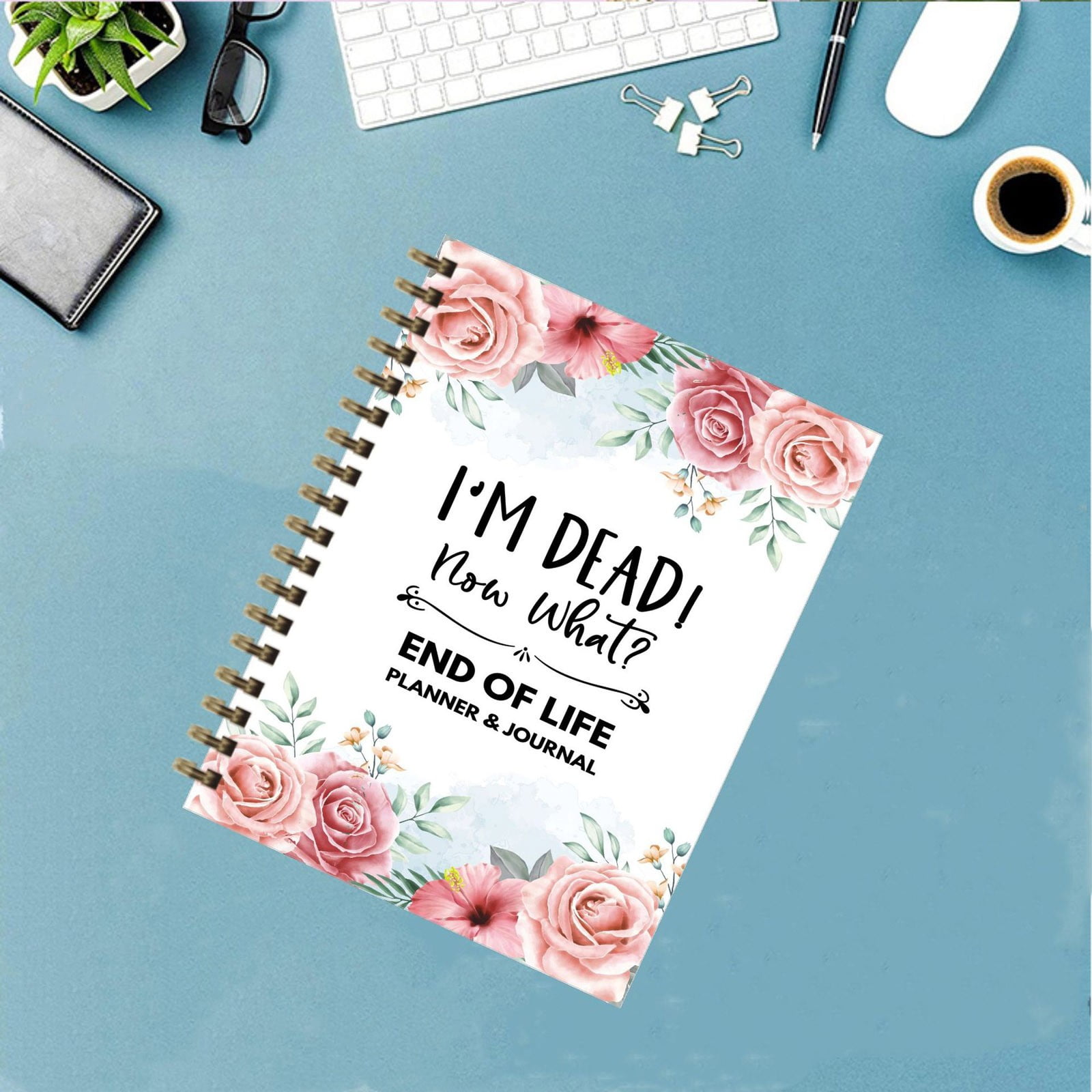 Flower Coil Spiral Notebook, Durable Acid-Free Paper, 8x10 Inches ...