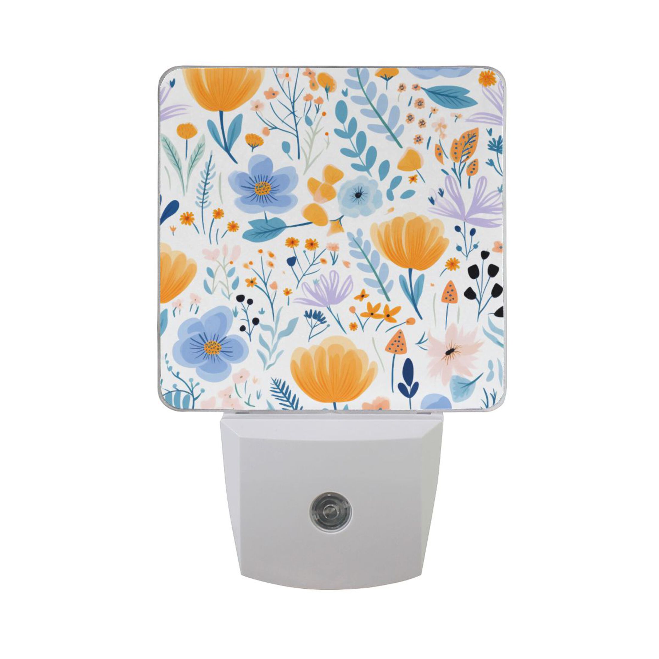 Flower Colorful Night Light LED Dusk to Dawn Auto Sensor Night Lamp ...