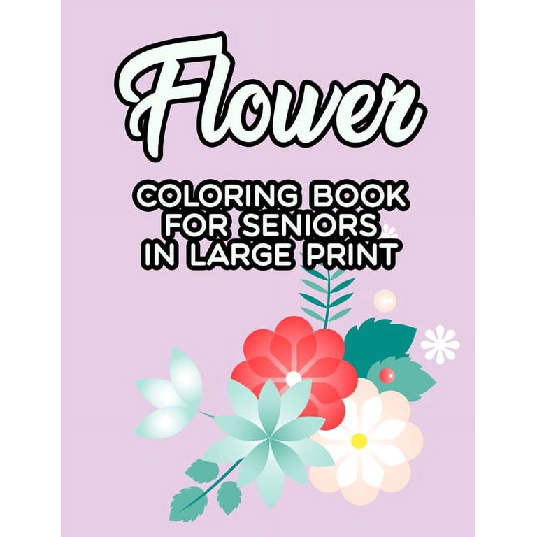 large print coloring pages for seniors