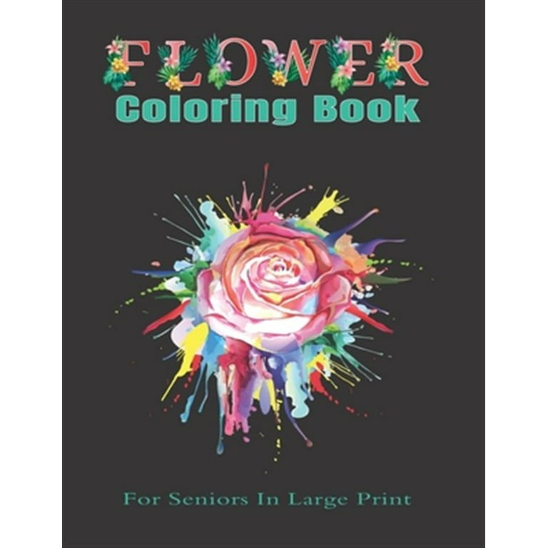 large print coloring book for seniors
