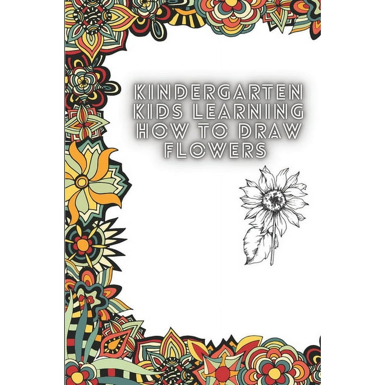 how to draw a flower kindergarten