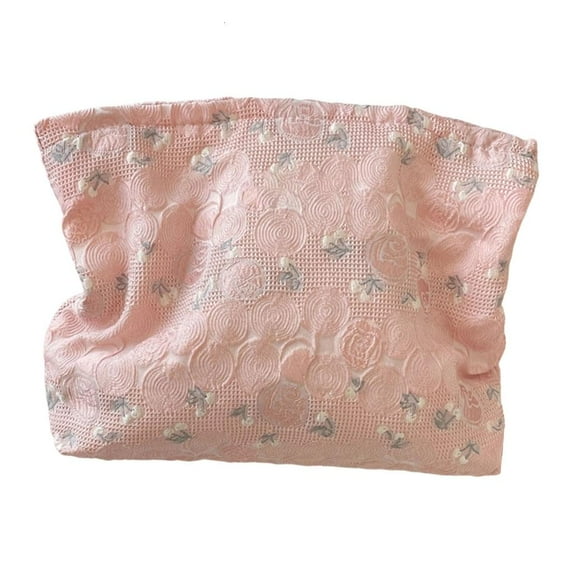 Flower Cosmetic Bag Waterproof Makeup Bag Portable Storage Bag Handbag ...