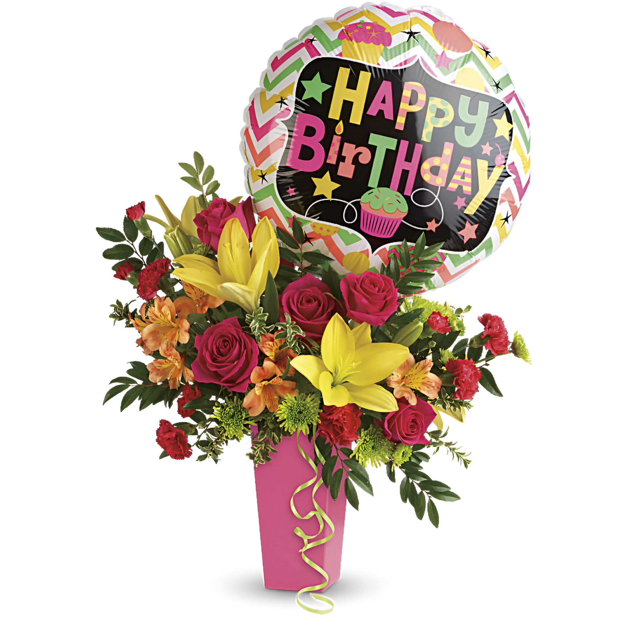 Flower Cottage on Main Birthday Bash Bouquet - Walmart.com