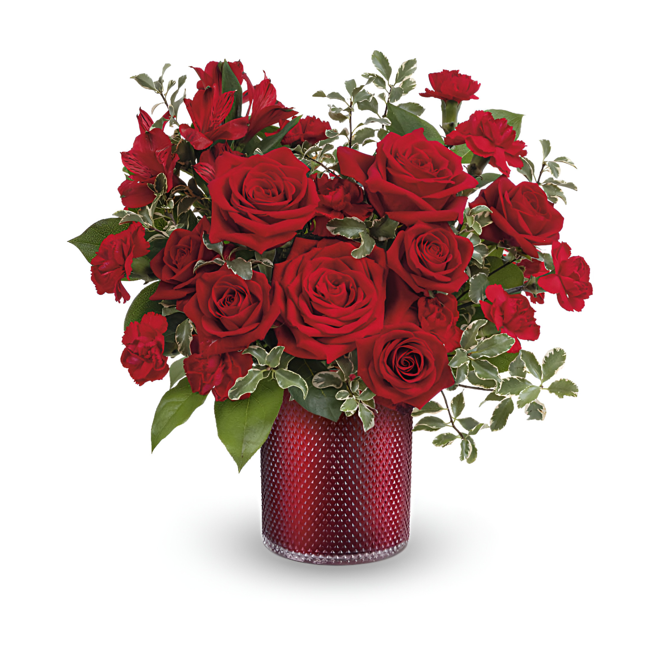 Flower Cottage on Main Teleflora's Radiant Crimson Bouquet - Walmart.com
