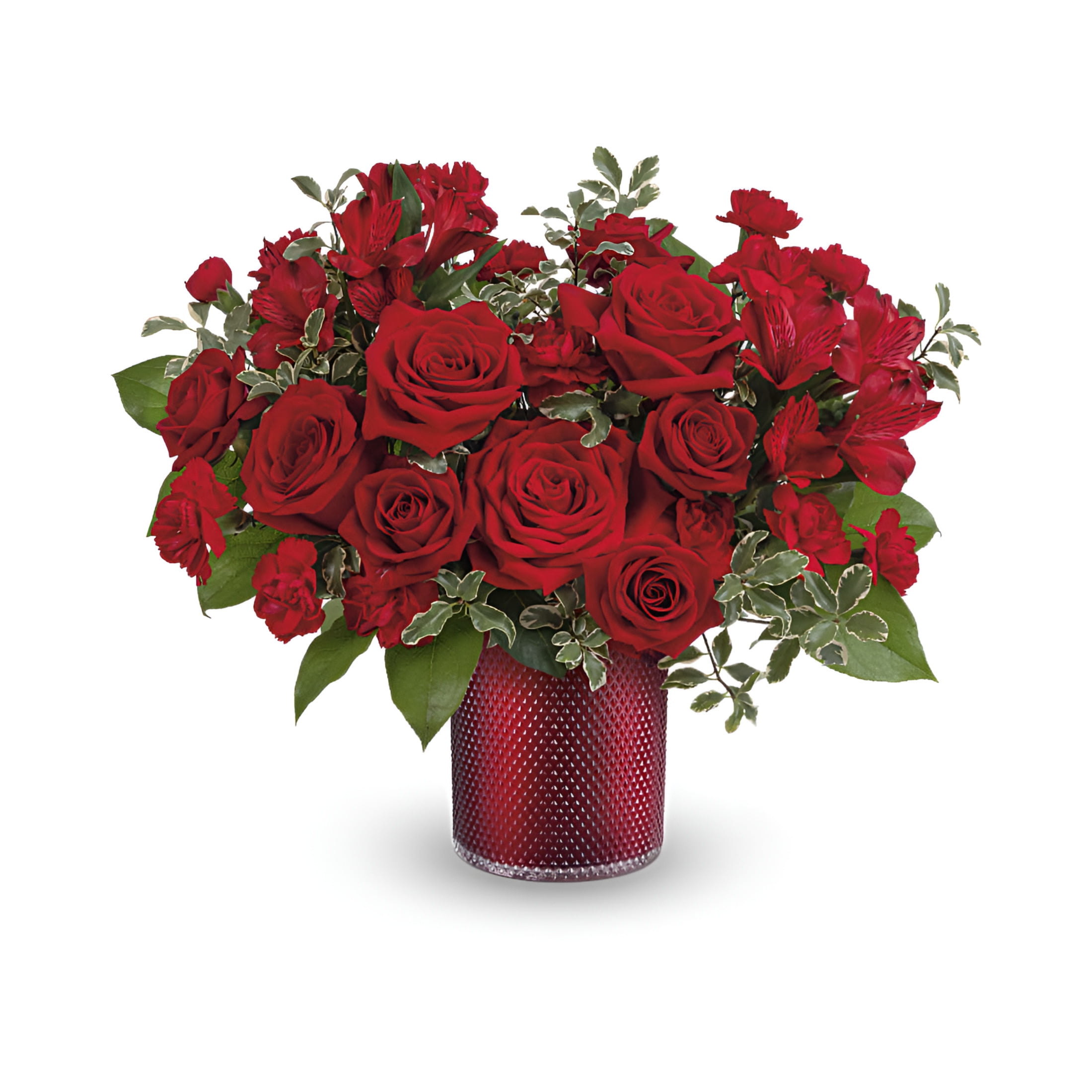 Flower Cottage on Main Teleflora's Radiant Crimson Bouquet - Walmart.com