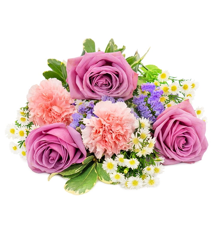 Flower Country - Enchanted Garden Small Bouquet Only: Peach, Purple ...