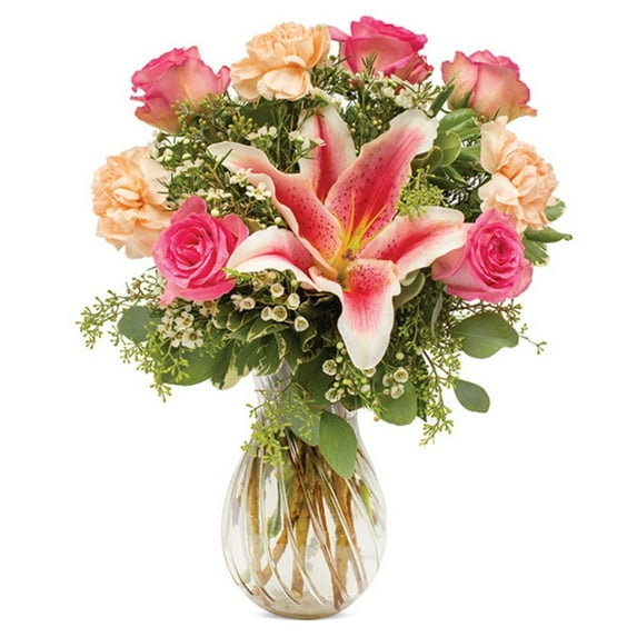 Flower Country - Yes Please Bouquet Medium: Pink & Multicolor Fresh Cut ...
