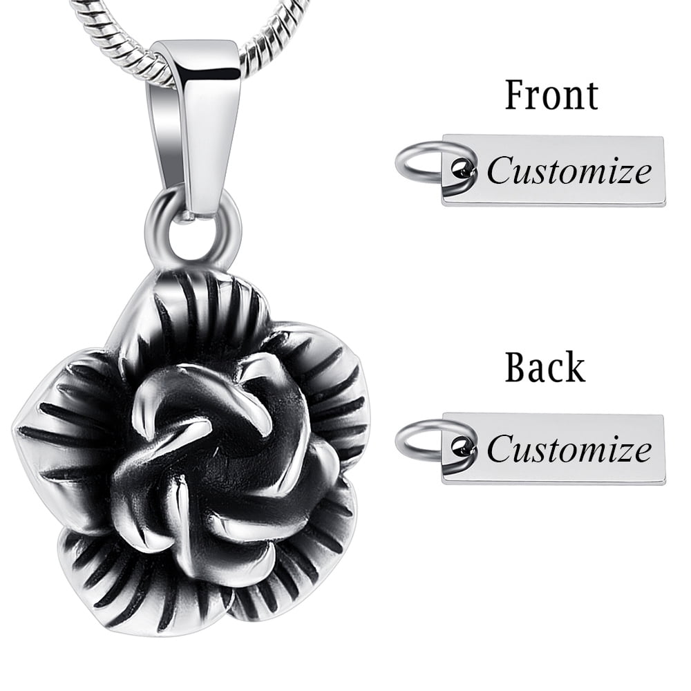 Flower Cremation Jewelry for Ashes Holder Funeral Urns Ring for ...