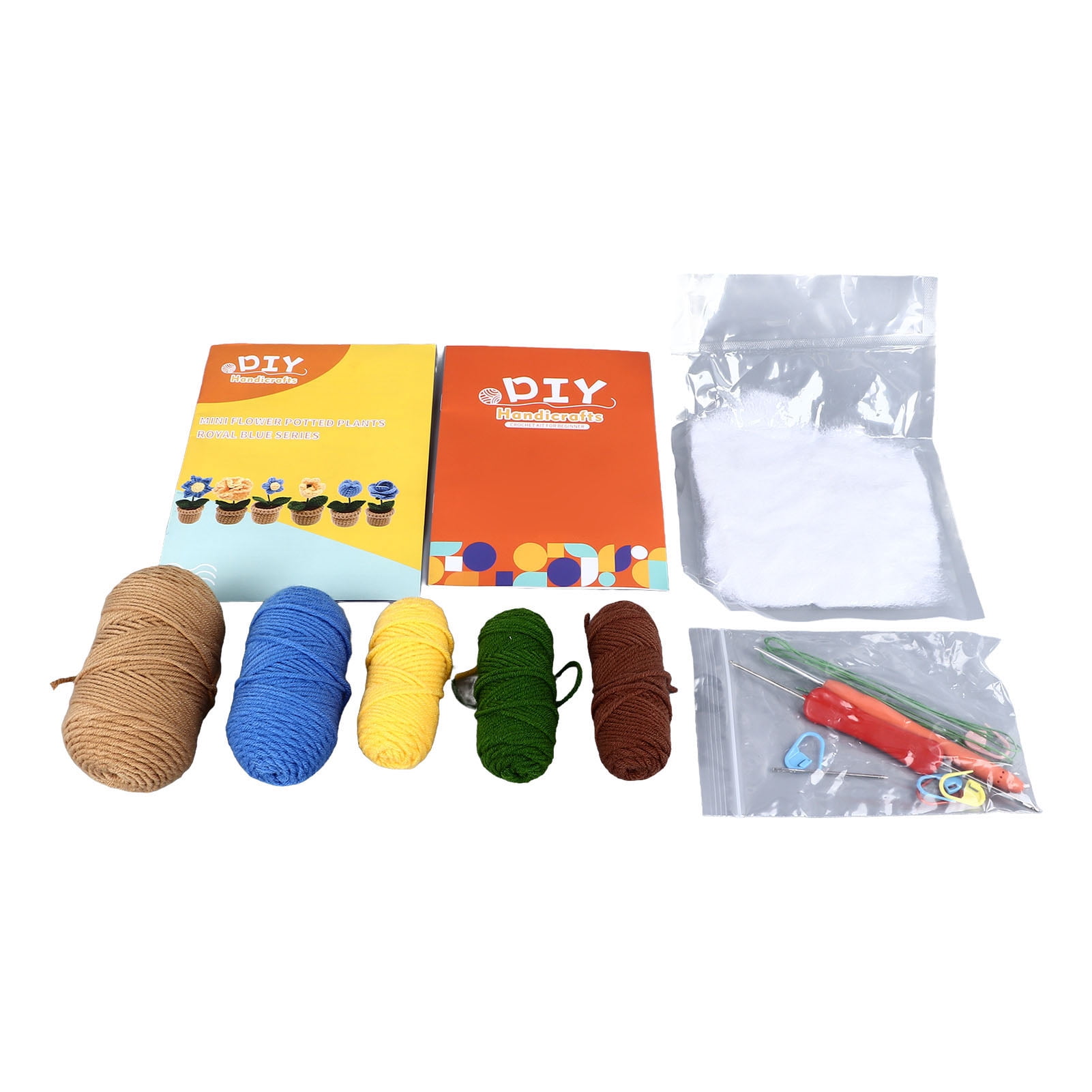 Flower Crochet Kit DIY Innovative Fun Educational Beginner Crochet Starter Kit with Step By Step ...