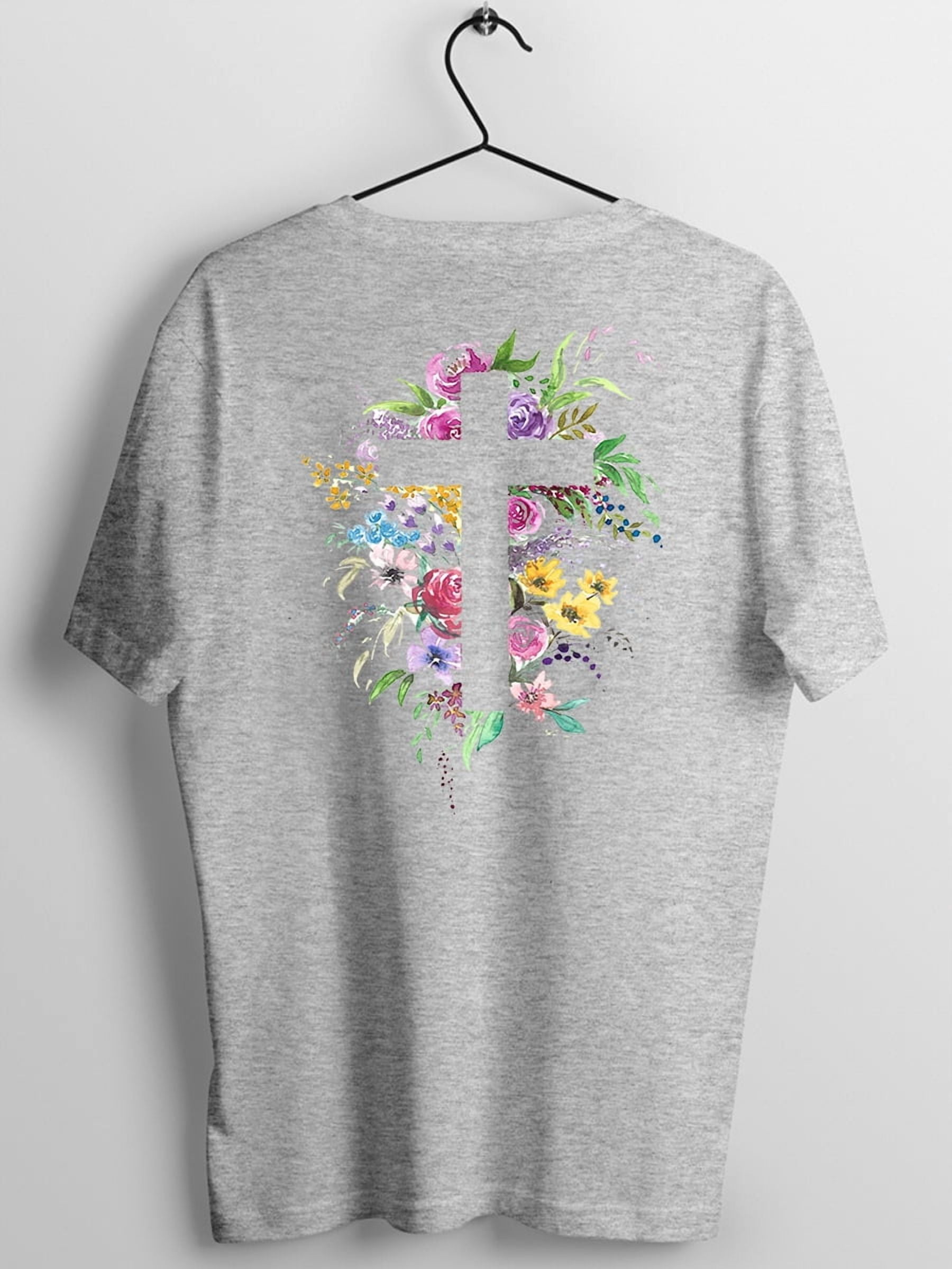 Flower Cross Tee - Walmart.com