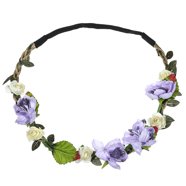 Flower Headband Hair Wreath Floral Garland Crown Headpiece for Bride ...