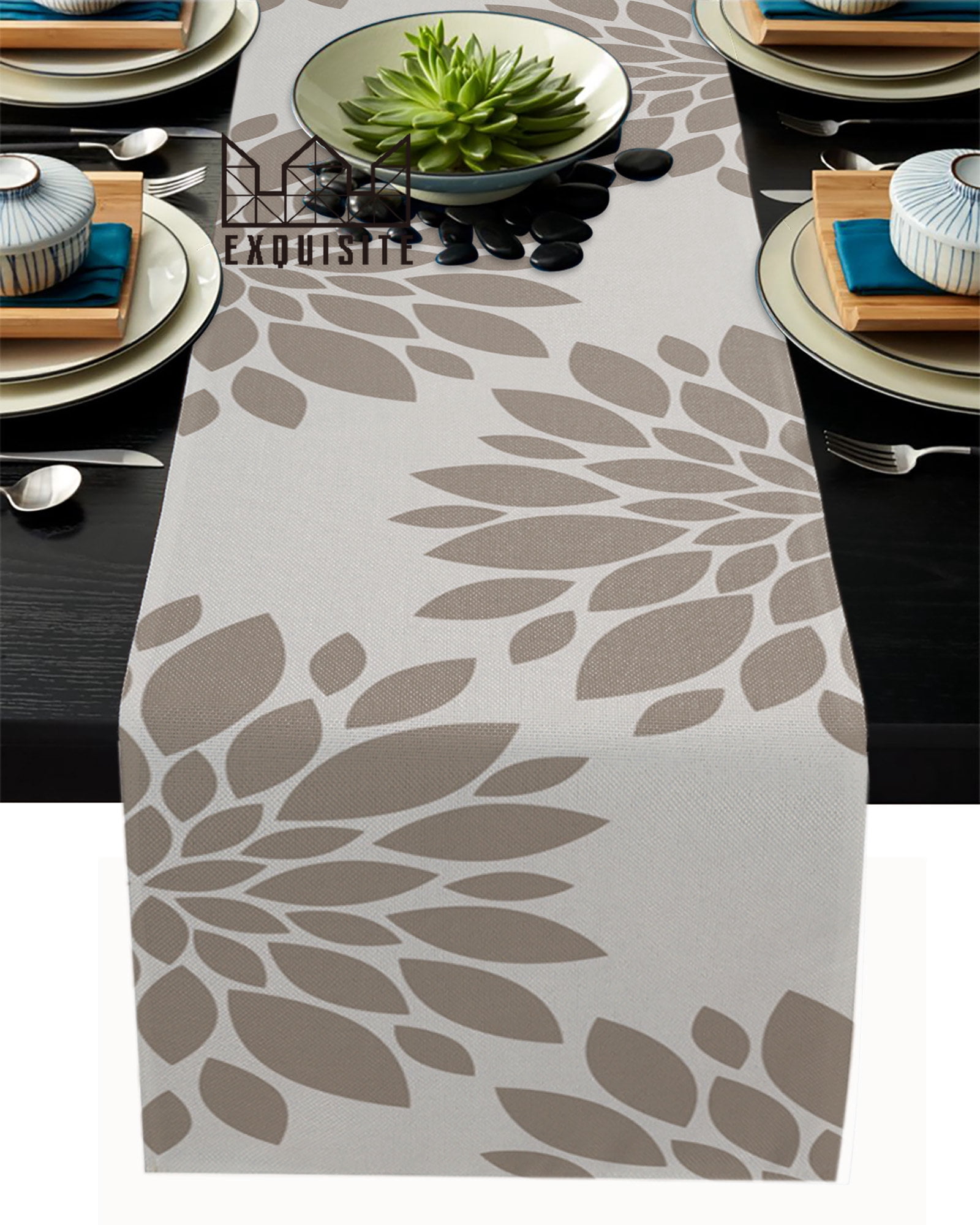 Flower Dahlia Brown Simple Coffee Table r Dining Table r Wedding Table ...