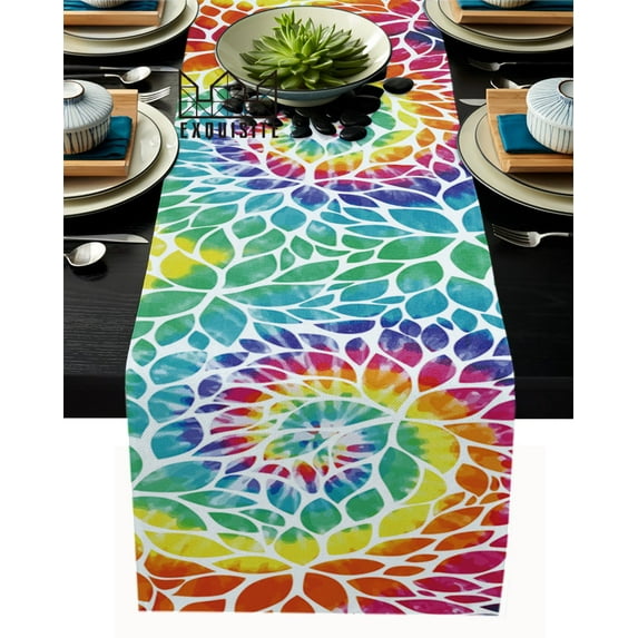 Flower Dahlia Tie-dye Coffee Table r Dining Table r Wedding Table ...