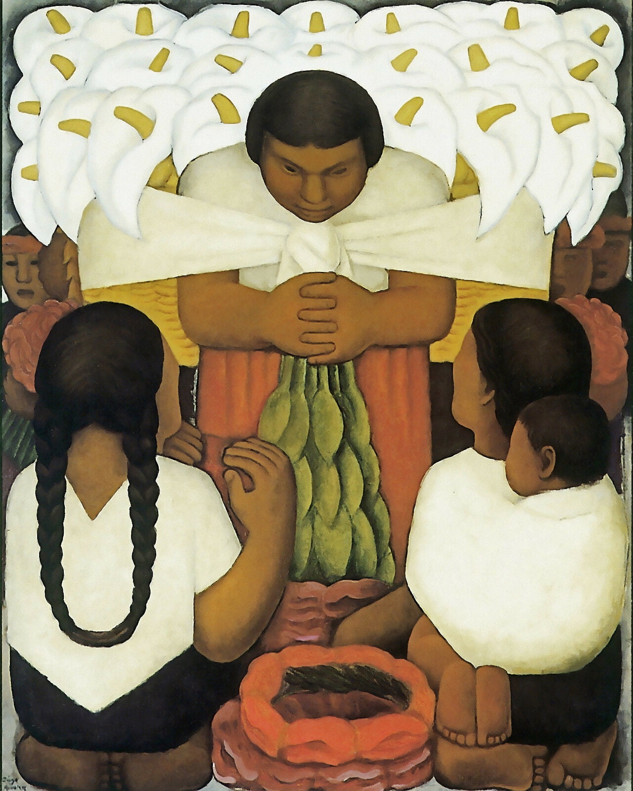 "Flower Day, Diego Rivera - CANVAS OR FINE PRINT WALL ART" - Walmart.com