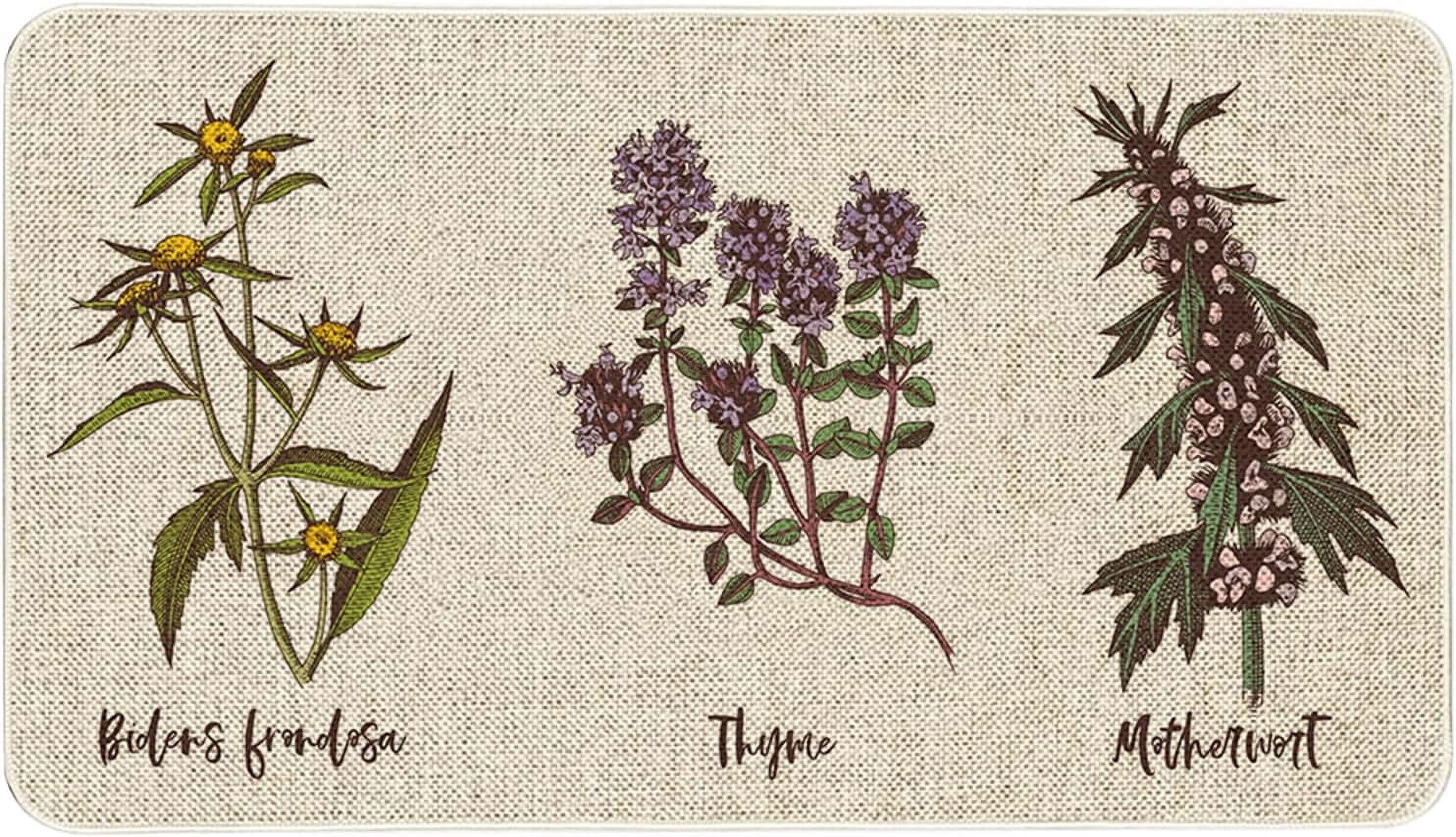 Flower Decorative Door Mat,Farmhouse Kitchen Mats Burlap Welcome Floor ...