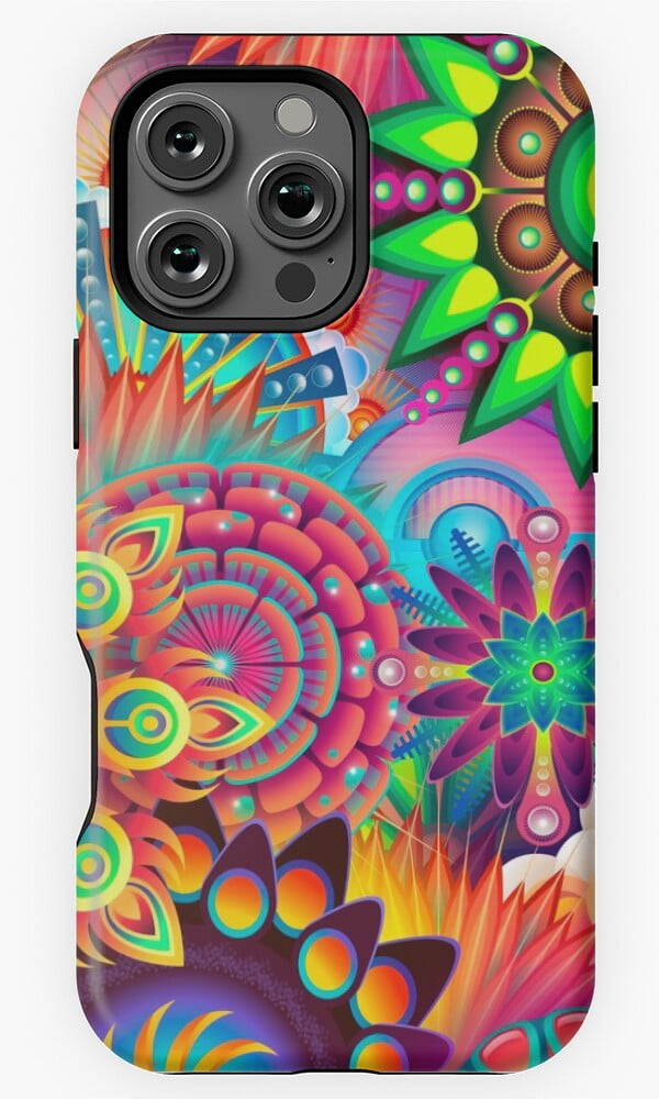 Flower Design 2164 Art Phone Case Compatible with iPhone 11 to 16 Pro ...