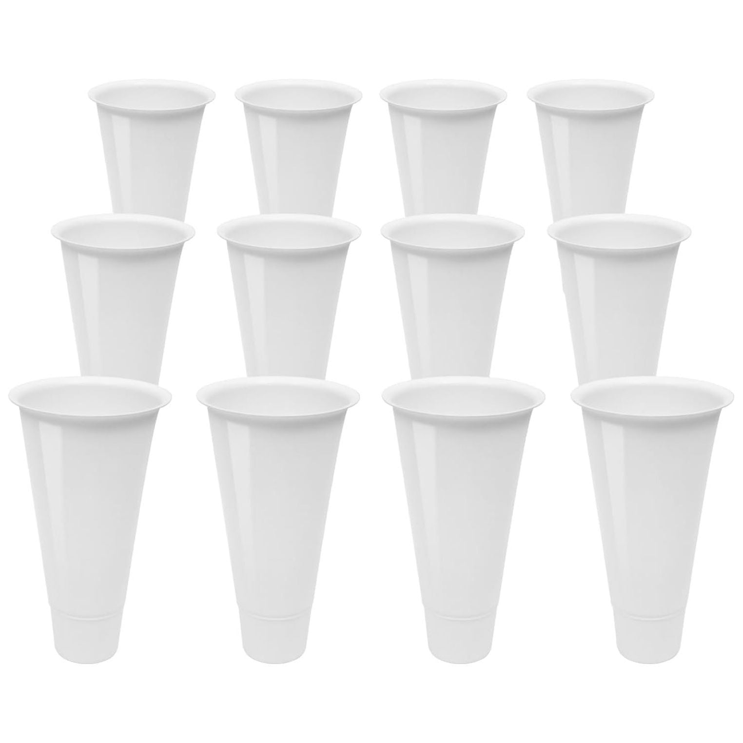 Flower Display Stand Buckets, 12 PCs Plastic Plant Stand Tapered ...