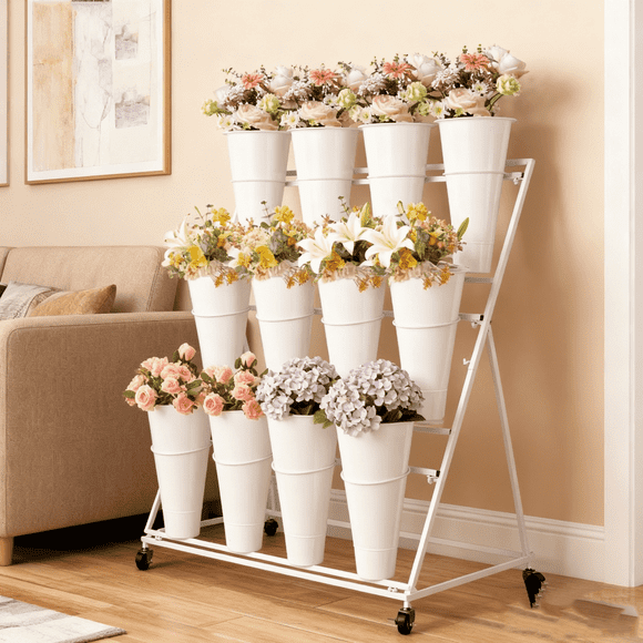 Flower Bucket Display Stand