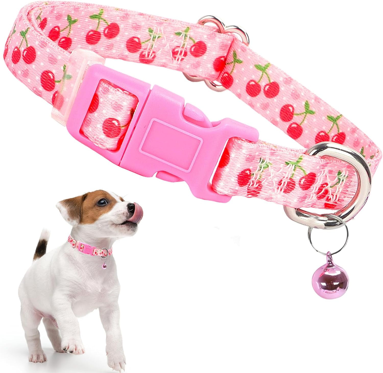 Flower Dog Collar with Bell, Soft Adjustable Puppy Collar Tiny Cat ...