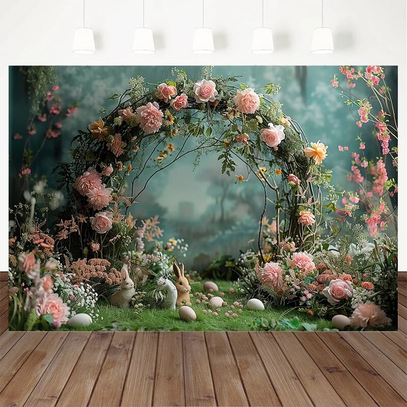 Flower Door Background Photography Birthday Party Baby Children Photo ...