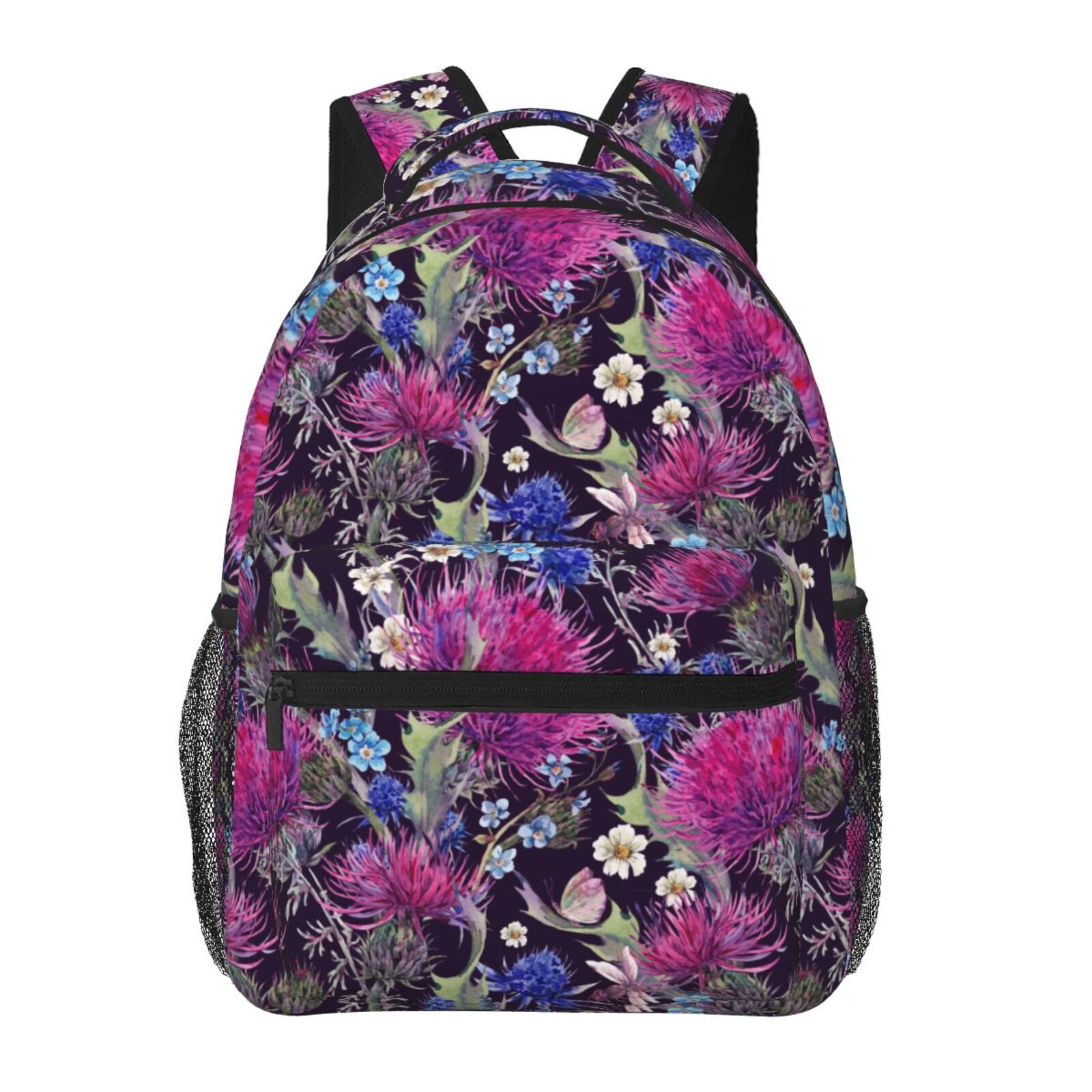 Flower Dragonfly Backpack for Men Women Laptop Backpack Hiking Backpack ...