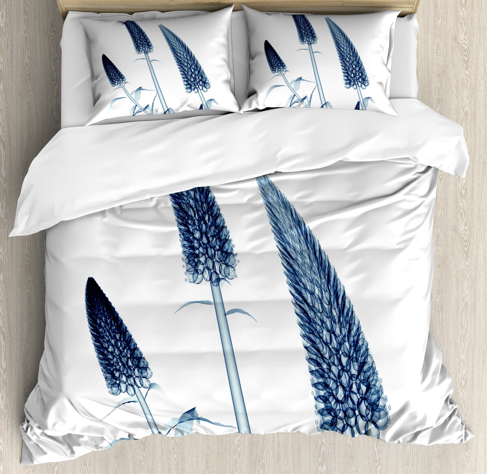Flower Duvet Cover Set, Gooseneck Loosestrife Flower X-rays Image ...