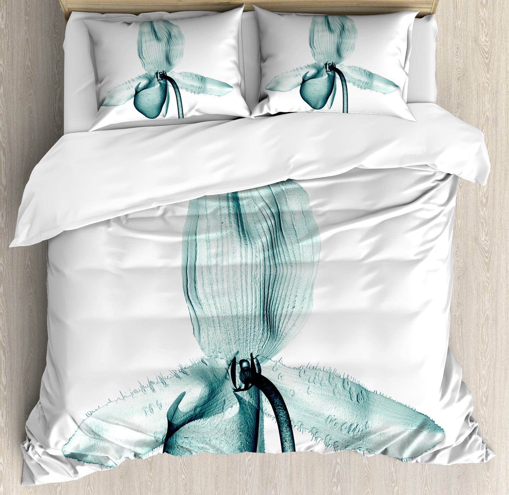 Flower Duvet Cover Set, Picture of a Flower with X-ray Effect Deeper ...