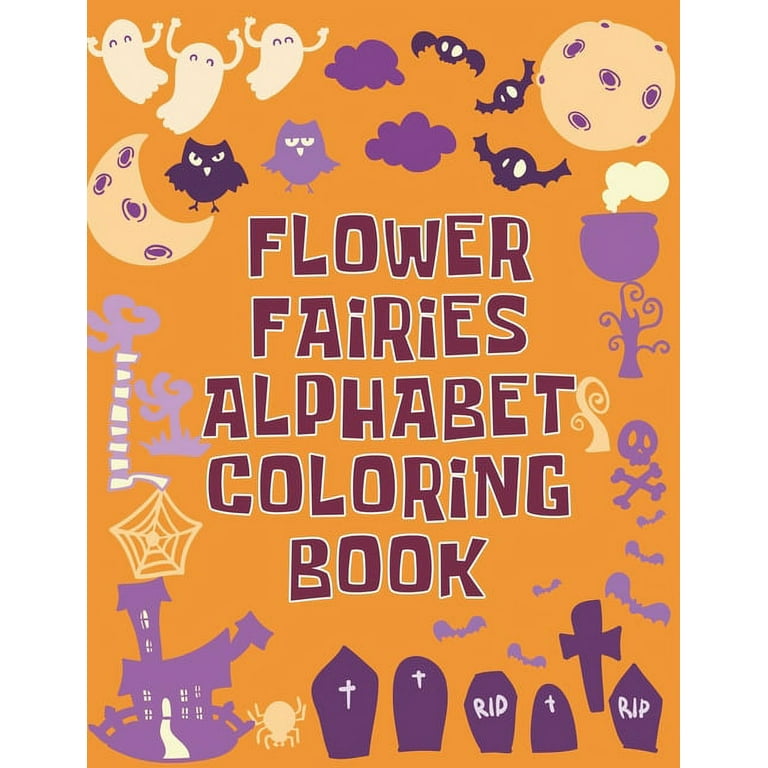 flower alphabet coloring book