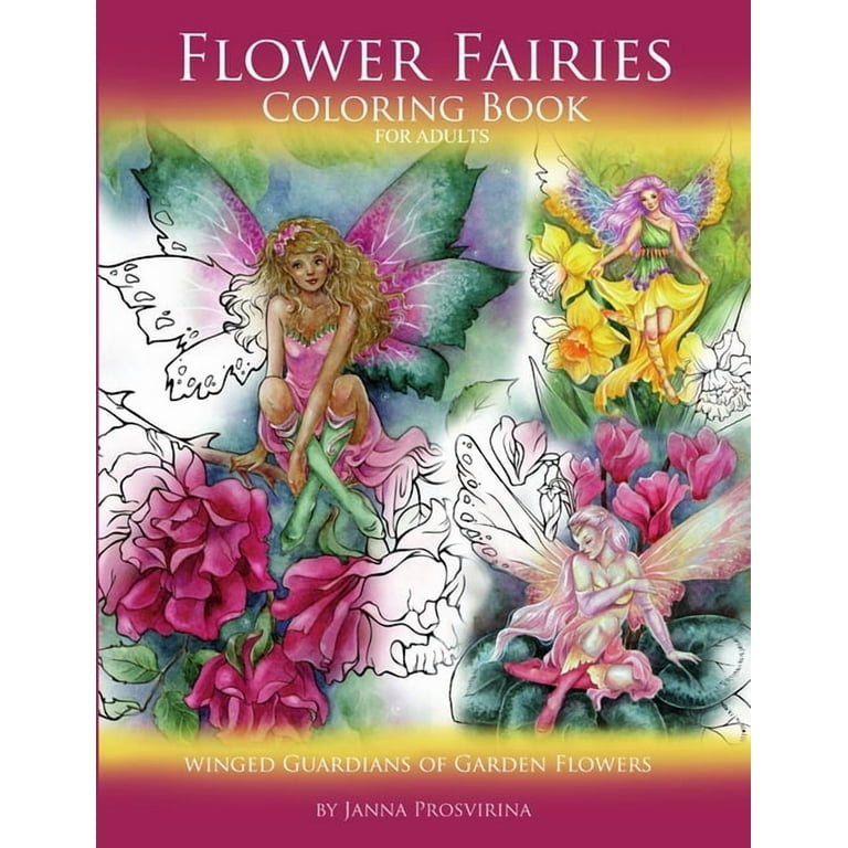 garden fairy alphabet coloring book