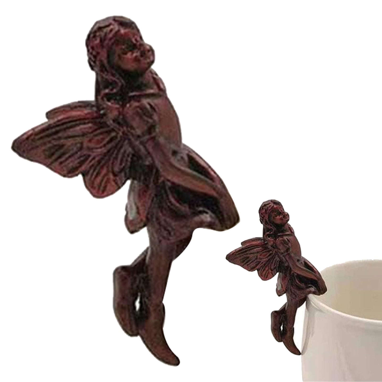 Flower Fairy Potted Pendant,Miniature Hanging Fairy Figurines，Desktop ...