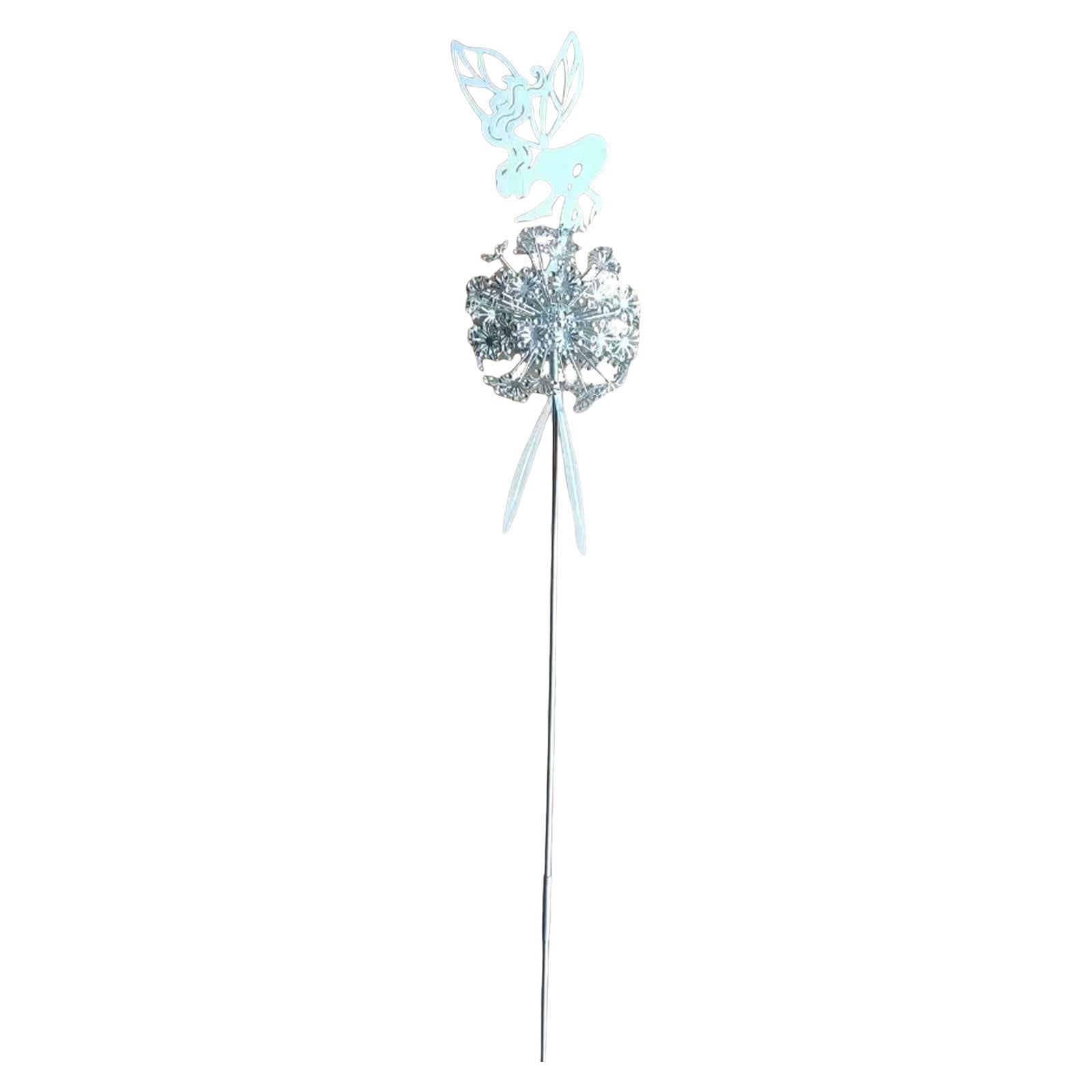 Flower Fairy with Dandelion – Metal Garden Art Sculpture for Outdoor ...