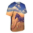 Flower Field Zebra Mens T-Shirt All Over Print - Walmart.com