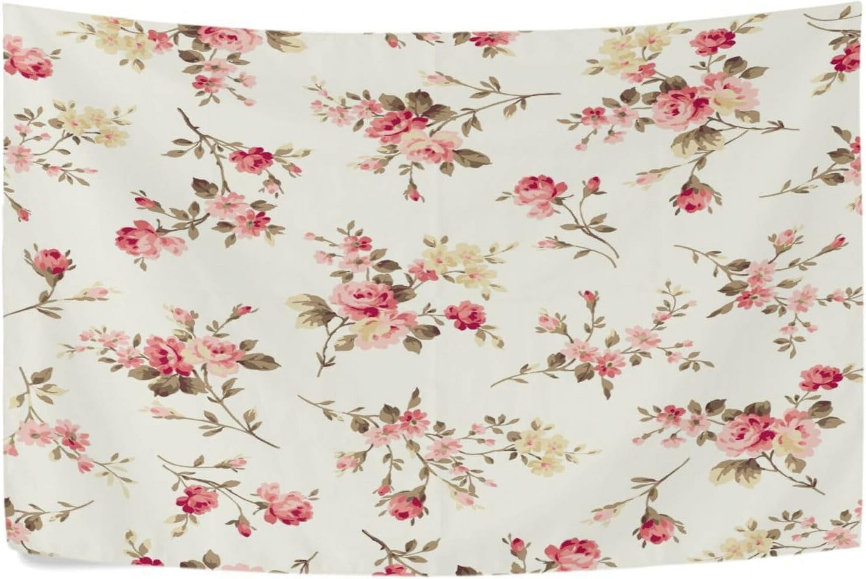 Flower Floral Bouquet Tapestry Wall Hanging Tapestries Happy Colorful ...