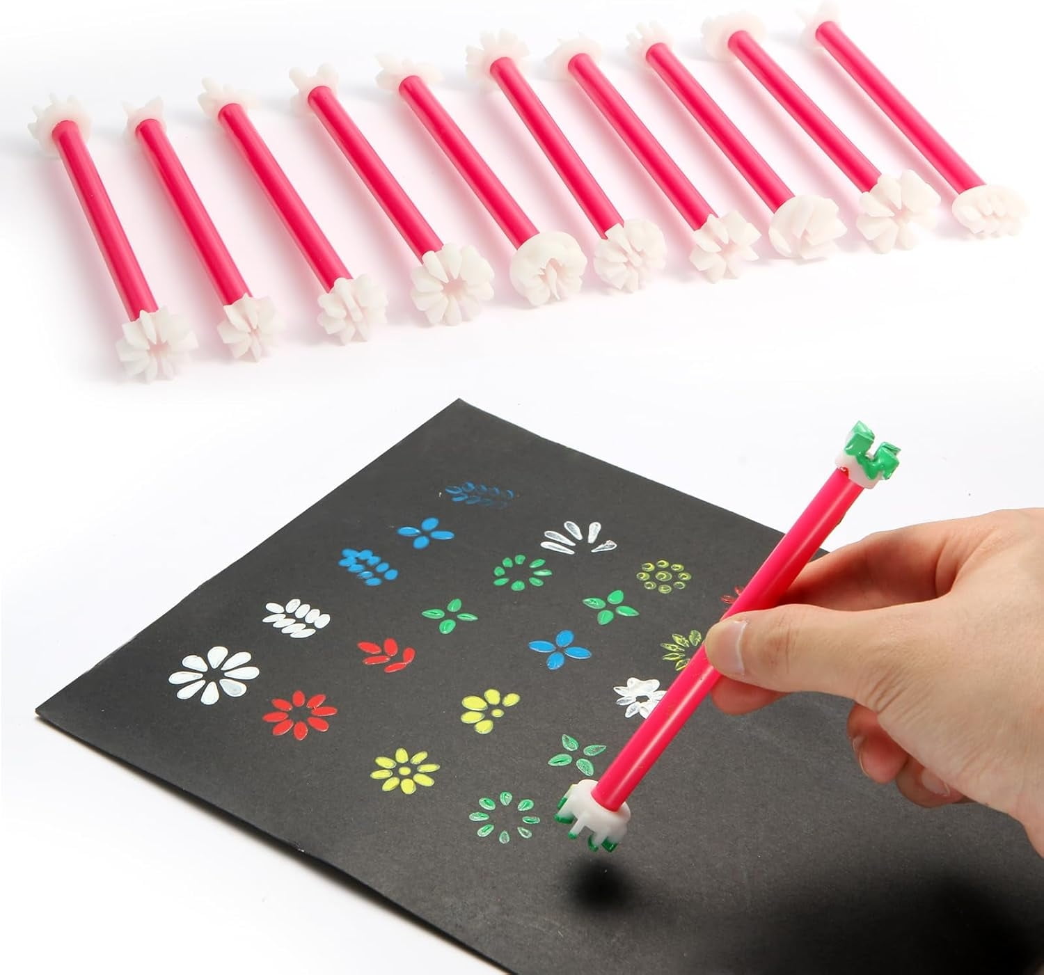 Flower Floral Dotting Tools for Dot Painting, 20 Shapes Dotting Pens ...