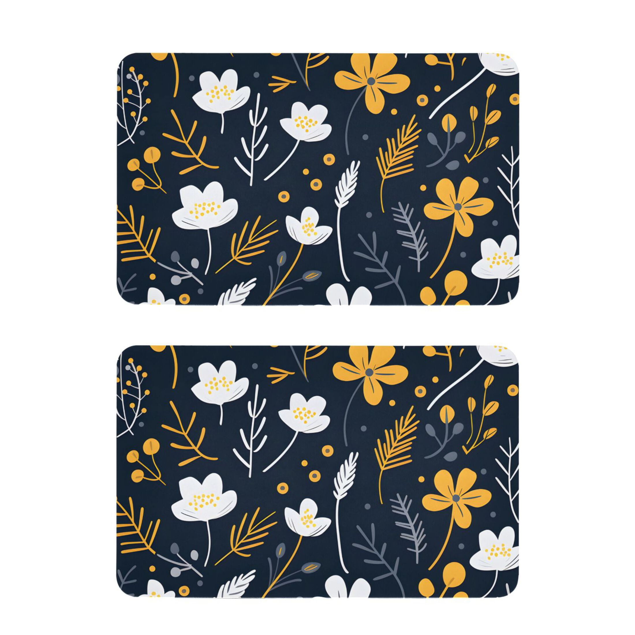 Flower Floral Leaves Fridge Magnetic Sticker Refrigerator Magnets ...