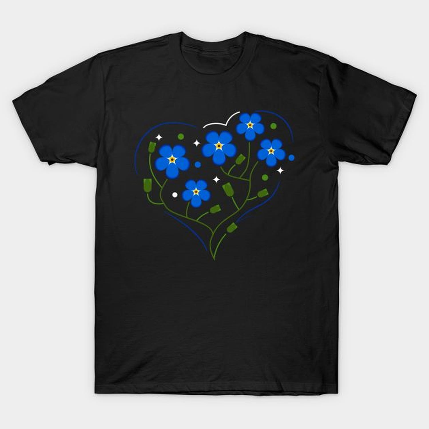 Flower Forget Me Not T-S1Hirt - Walmart.com